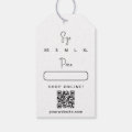 Business Logo Qr Code Hang Tags Price Swing | Zazzle