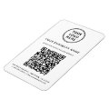 Business Logo QR Code Promotional Magnet | Zazzle