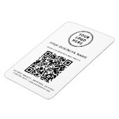 Business Logo QR Code Promotional Magnet | Zazzle