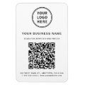 Business Logo QR Code Promotional Magnet | Zazzle