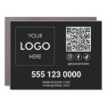 Business Logo QR Code Social Media Car Magnet | Zazzle