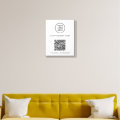 Business Logo QR Code Wall Acrylic Photo Tile | Zazzle