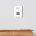 Business Logo QR Code Wall Acrylic Photo Tile | Zazzle