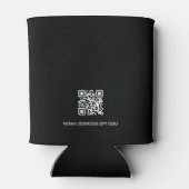 Business logo QR code website professional Custom Can Cooler | Zazzle