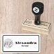 Business Logo Restaurant Manager Personalized Rubber Stamp | Zazzle