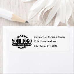 Business Logo Return Address Label | Zazzle