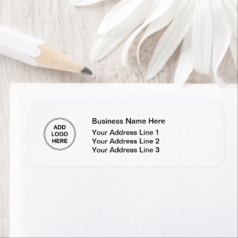 Business Logo Return Address Labels | Zazzle