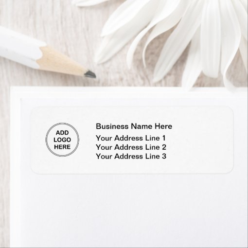 Business Logo Return Address Labels | Zazzle