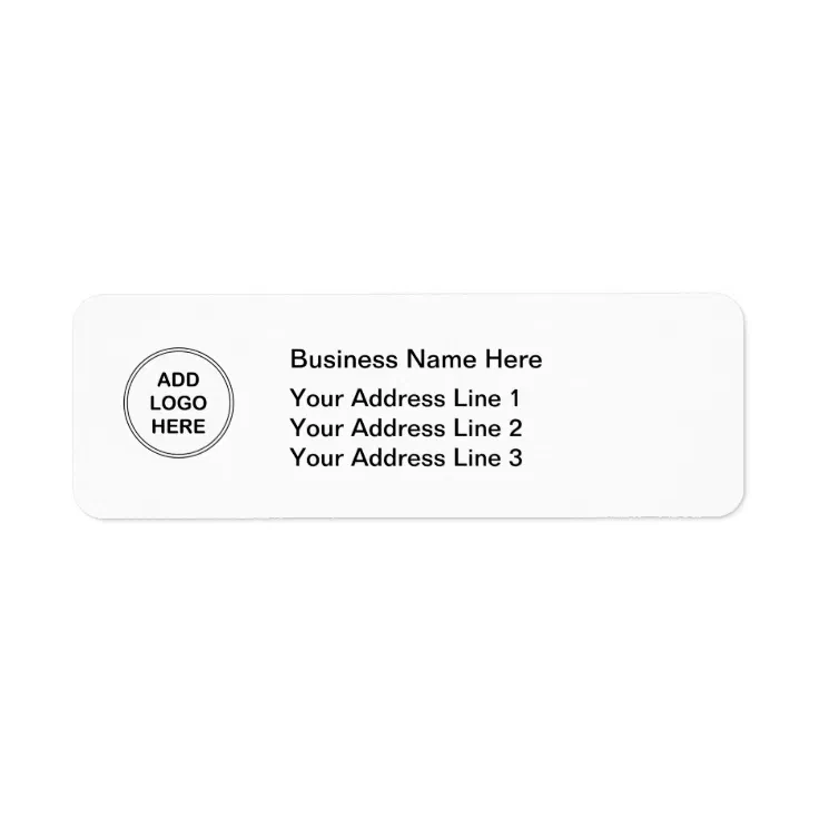 Business Logo Return Address Labels | Zazzle