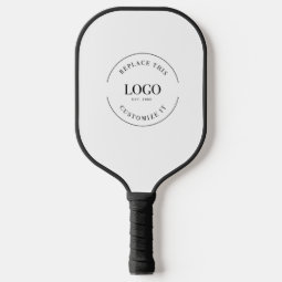 Business logo Simple Promotional Custom Pickleball Paddle | Zazzle