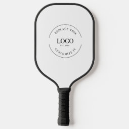 Business logo Simple Promotional Custom Pickleball Paddle | Zazzle