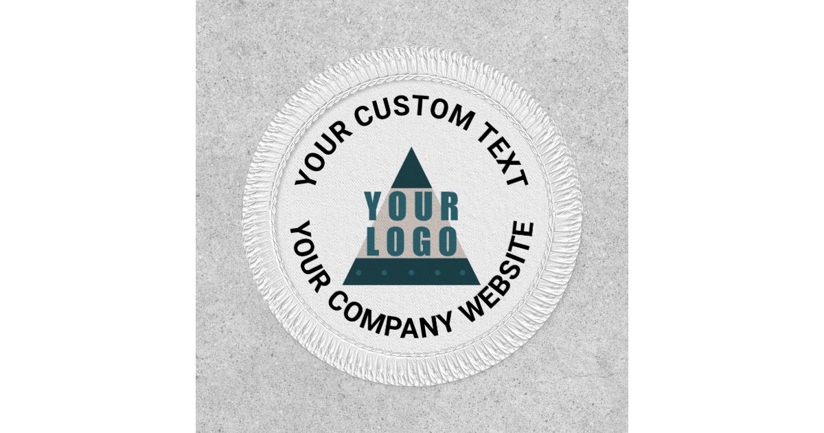 Business Logo Special Event Promo Custom Patch | Zazzle