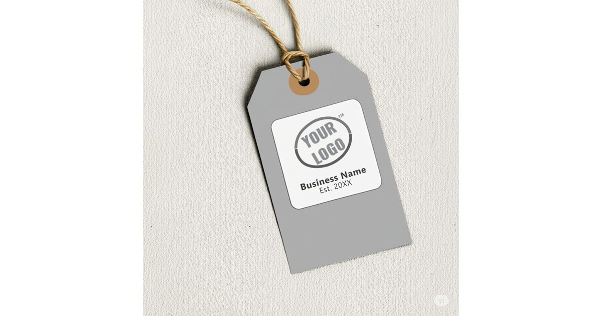 Business Logo Square Promotional Stickers | Zazzle