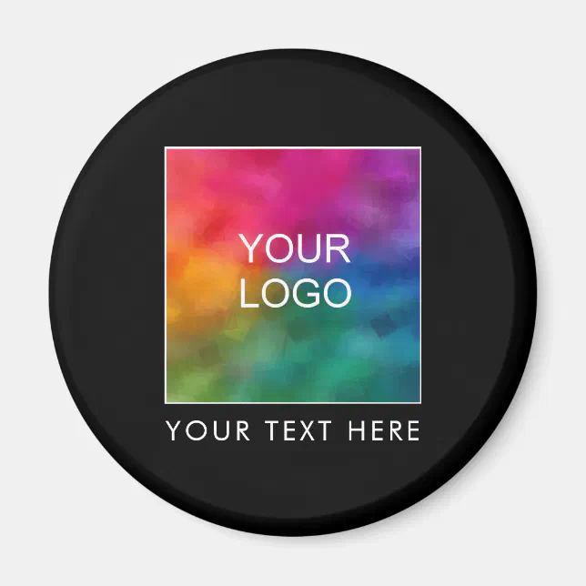 Business Logo Staff Crew Employee Member Name Magnet | Zazzle