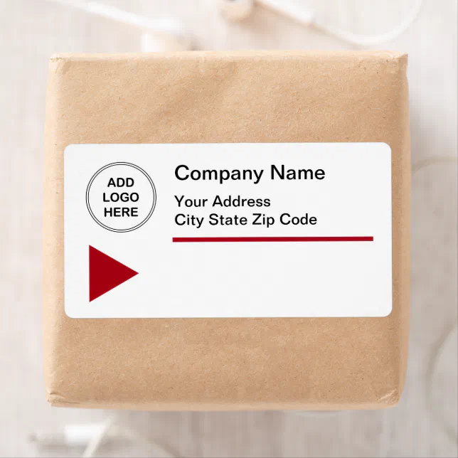 Business Logo Template Shipping Labels | Zazzle