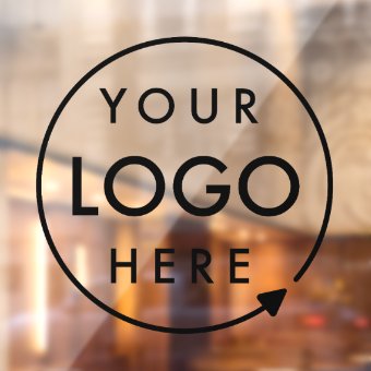 Business Logo | Upload your Company Logo Custom Window Cling | Zazzle