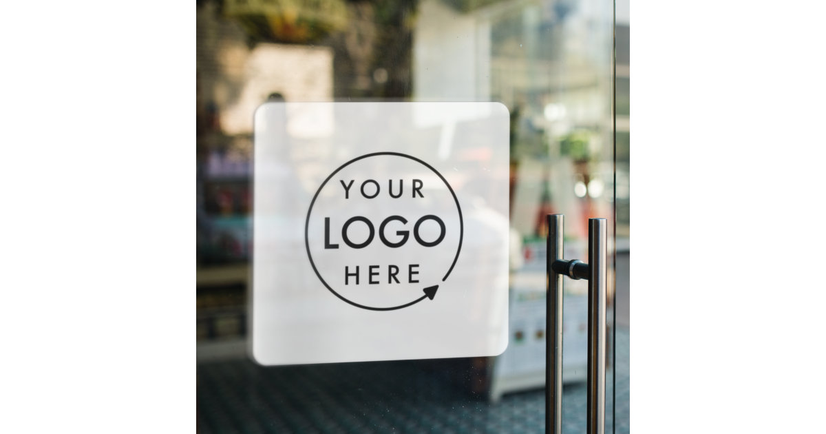 Business Logo | Upload your Company Logo Custom Window Cling | Zazzle