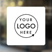 Business Logo | Upload your Company Logo Custom Window Cling | Zazzle