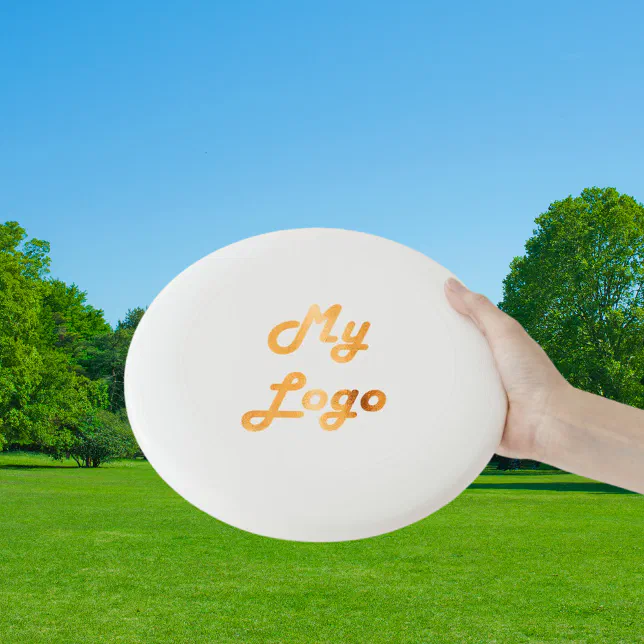 Business logo white Wham-O frisbee | Zazzle