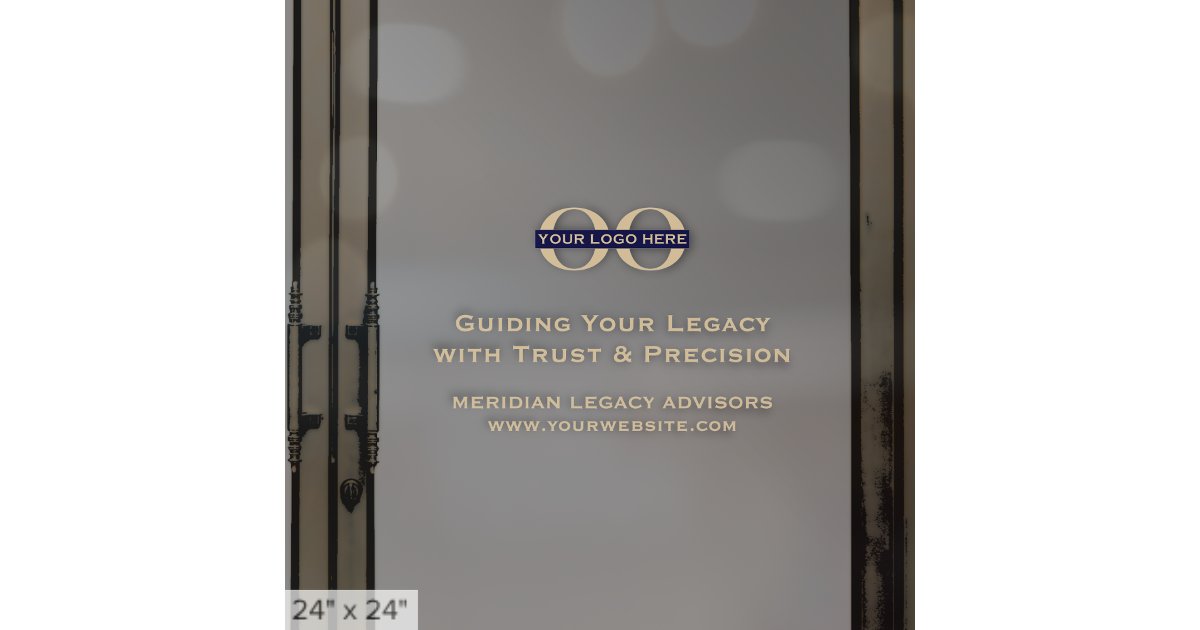 Business Logo Window Cling | Zazzle