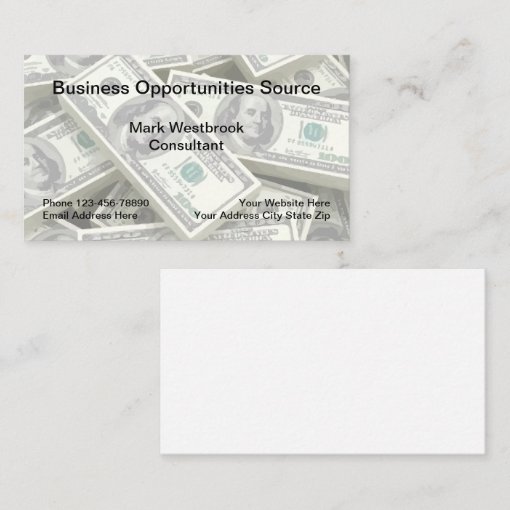 Business Marketing Opportunities Business Cards | Zazzle