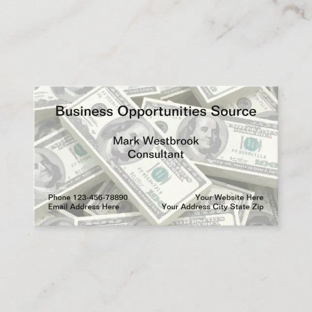 Business Marketing Opportunities Business Cards | Zazzle