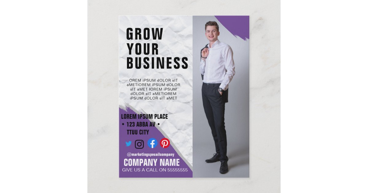 Business marketing poster flyer | Zazzle