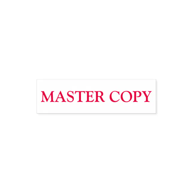 Business master copy original document pocket stamp | Zazzle