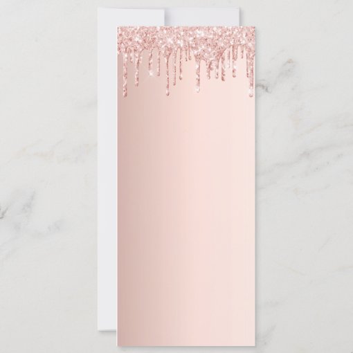 Business menu price list rose gold invitation | Zazzle