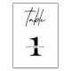 Business Minimalist Table Number Gala Dinner Event | Zazzle
