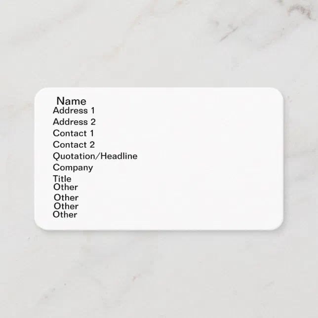Business Name And Company Address Business Card | Zazzle