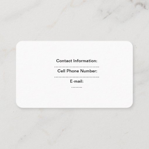 Business Name And Company Address Business Card | Zazzle