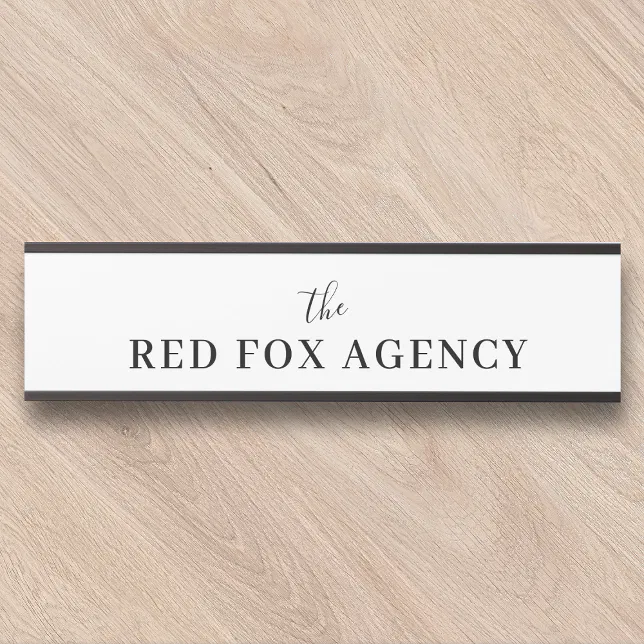 Business Name | Company Branded Door Sign | Zazzle