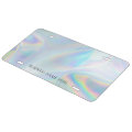 Business Name Holographic Employee Staff License Plate | Zazzle