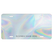 Business Name Holographic Employee Staff License Plate | Zazzle