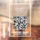 Business Name, Logo and QR Code Window Cling | Zazzle