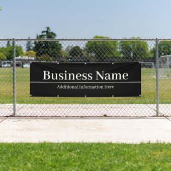 Business Name or Other Editable Text Banner | Zazzle