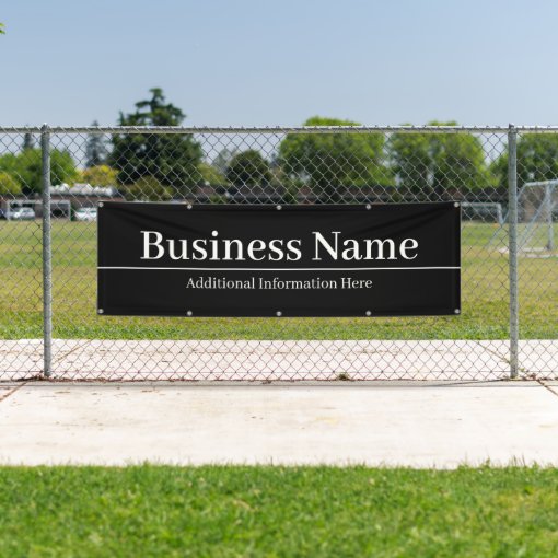 Business Name or Other Editable Text Banner | Zazzle