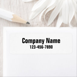 Business Name Phone Number Product Label Template | Zazzle