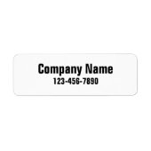 Business Name Phone Number Product Label Template | Zazzle