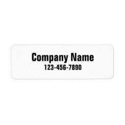 Business Name Phone Number Product Label Template | Zazzle