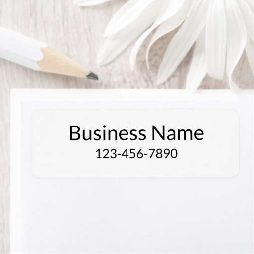 Business Name Phone Number Product Label Template | Zazzle