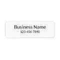 Business Name Phone Number Product Label Template | Zazzle