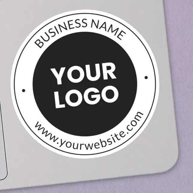 Business Name & Website or Slogan, Thank You Etc. Sticker | Zazzle