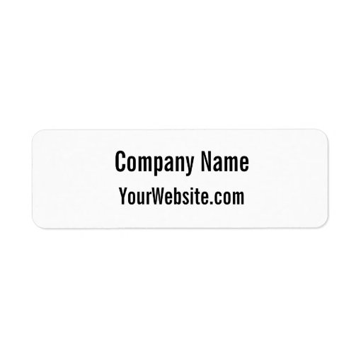 Business Name Website Product Label Template | Zazzle