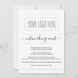 Business Networking Event Invitation - Add Logo | Zazzle