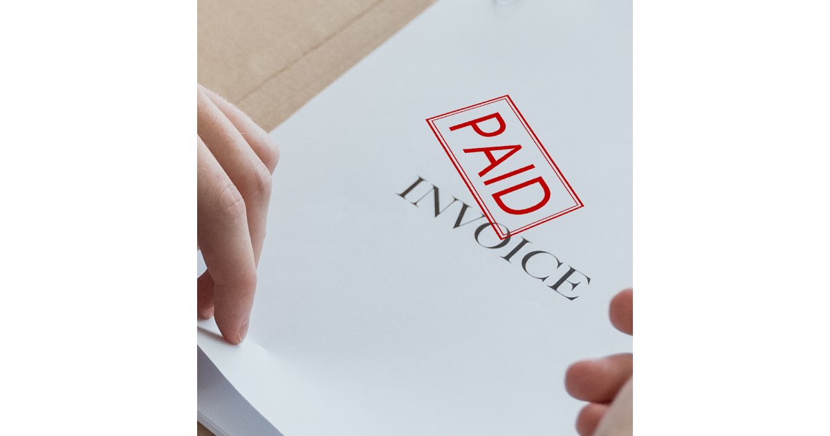 Business Paid Payment Self-inking Stamp | Zazzle