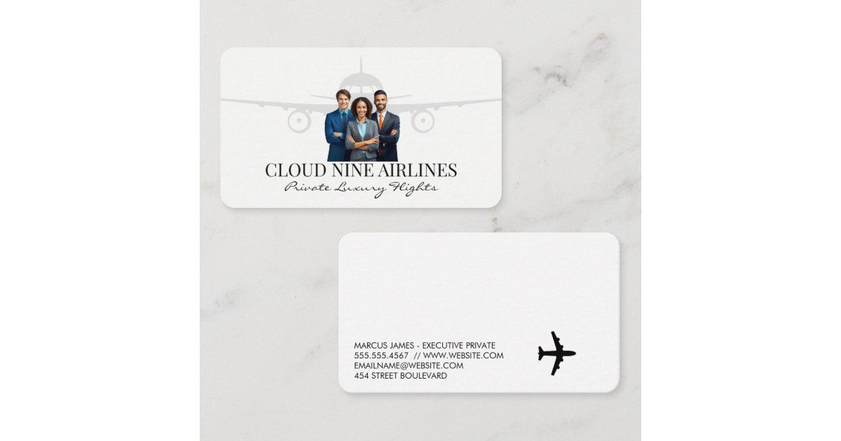 Business Personnel | Flights | Airlines Business Card | Zazzle
