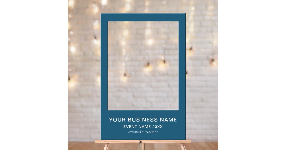 Business Photo Selfie Frame Foam Board | Zazzle