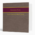 Business Plan with Custom Company Name binder | Zazzle